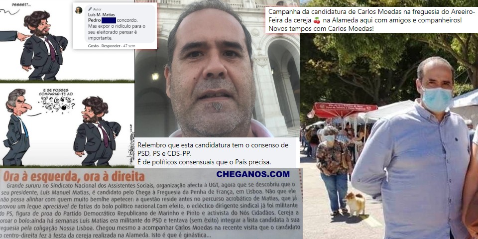 Candidato do Chega a Freguesia de Lisboa, ex-PS, PDR, PSD, tentou ...