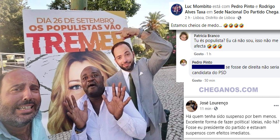 Dirigentes da Direção do Chega assumem que são populistas e que não ...