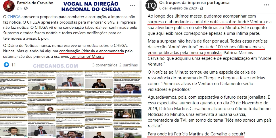 Dirigente da Direção Nacional do Chega está indignada com a “Miséria ...