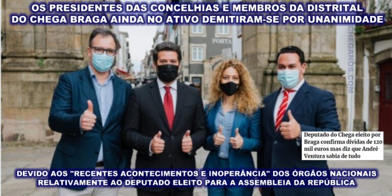 Os Presidentes das Concelhias e Dirigentes da Distrital do Chega Braga ...