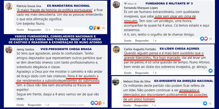 Vários fundadores, conselheiros e dirigentes do Chega não tiveram “medo ...
