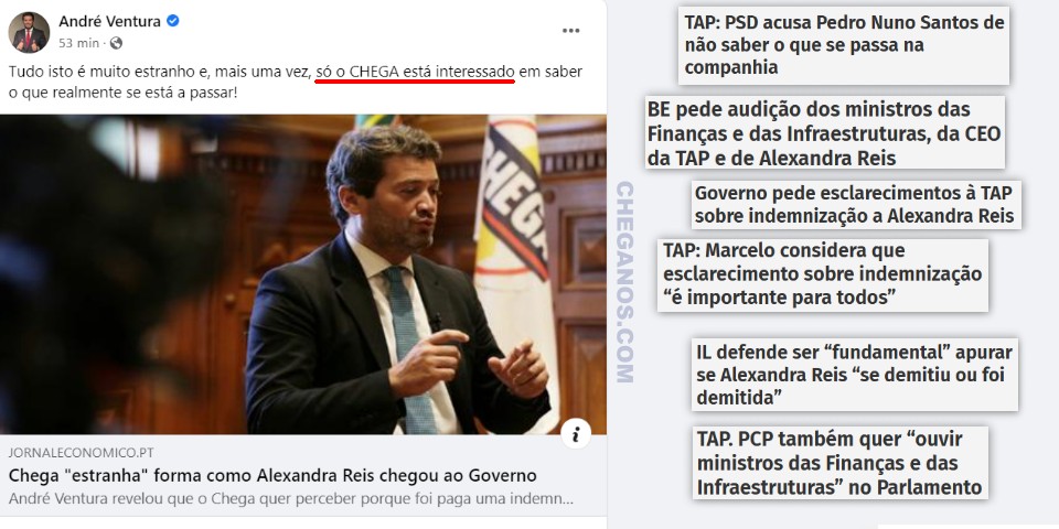 André Ventura Diz Que O Chega é O único Interessado Mas Afinal “todos