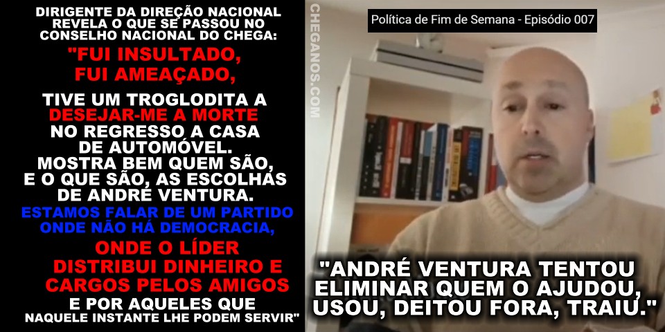 Dirigente Da Direção Do Chega Não Poupa André Ventura E Revela Que Foi