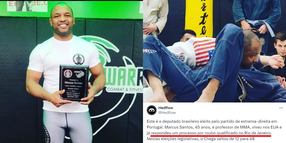 Marcus Santos afirma que “não tem” problemas de justiça nos EUA e há ...