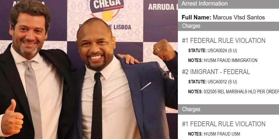 Deputado eleito pelo Chega no Porto foi detido 2 vezes nos EUA por “Fraud Immigration” – Cheganos